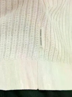 Armani Exchange Ribbed Knit Crew Neck Sweater