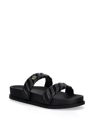Armani Exchange Quilted Double-strap Slides