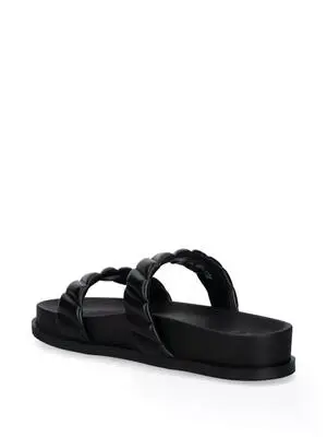 Armani Exchange Quilted Double-strap Slides