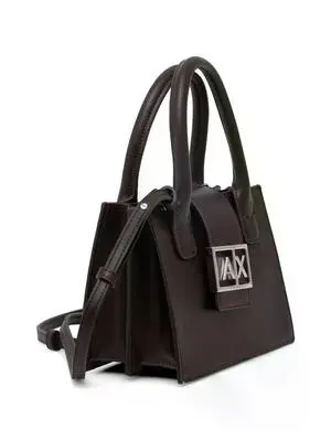 Armani Exchange Logo Plaque Tote Bag