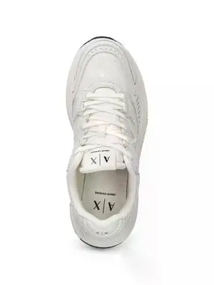 Armani Exchange Logo Patch Mesh Sneakers