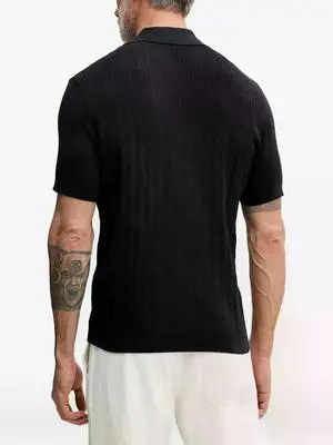 Armani Exchange Ribbed Zip-fastening Polo Shirt