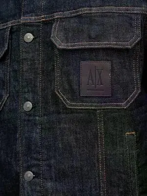 Armani Exchange Logo Patch Denim Jacket
