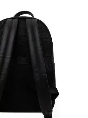 Armani Exchange Pebbled Logo Patch Backpack