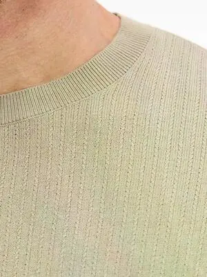 Armani Exchange Ribbed-knit Short-sleeve T-shirt