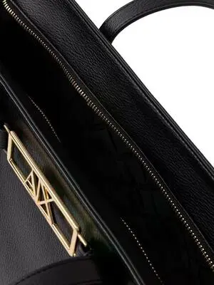 Armani Exchange Logo Plaque Tote Bag