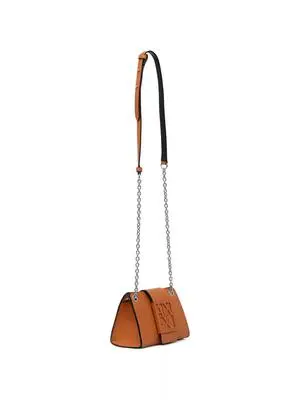 Armani Exchange Logo Plaque Chain-link Crossbody Bag - Orange