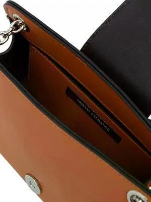 Armani Exchange Logo Plaque Chain-link Crossbody Bag