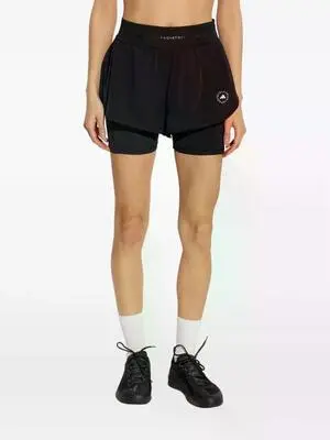 Adidas By Stella McCartney 2-in-1 Logo-print Training Shorts