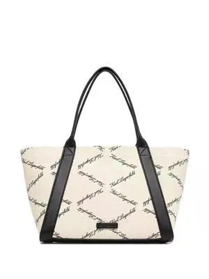Karl Lagerfeld K/ville Logo Print Tote Bag