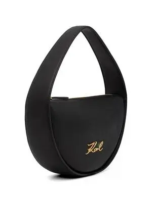 Karl Lagerfeld Crescent Tote Bag - Black