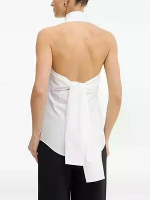 Karl Lagerfeld Halterneck Top With Back Tie