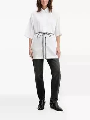 Karl Lagerfeld Button-fly Logo-patch Jeans