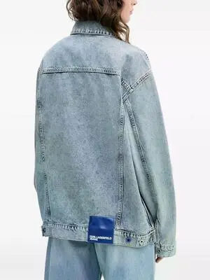 Karl Lagerfeld Acid Wash Denim Jacket