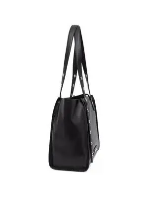 Karl Lagerfeld Eyelet Embellished Buckled Tote Bag