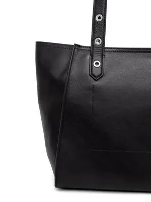 Karl Lagerfeld Eyelet Embellished Buckled Tote Bag