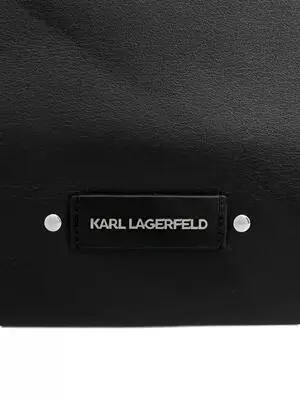 Karl Lagerfeld Eyelet Embellished Buckled Tote Bag
