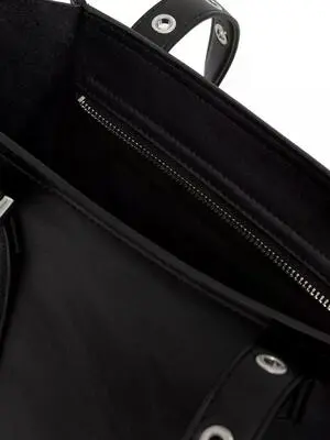 Karl Lagerfeld Eyelet Embellished Buckled Tote Bag
