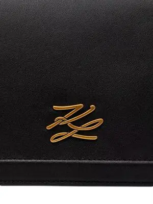 Karl Lagerfeld Logo Plaque Chain-link Shoulder Bag