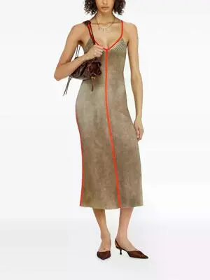DIESEL® Rib-knitted Cami Midi Dress