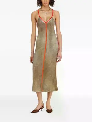 DIESEL® Rib-knitted Cami Midi Dress