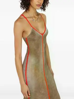 DIESEL® Rib-knitted Cami Midi Dress