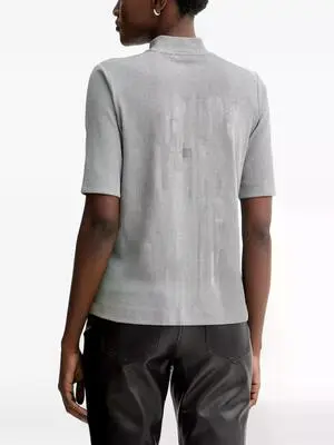 Marc O'polo Ribbed Knit Mock Neck T-shirt