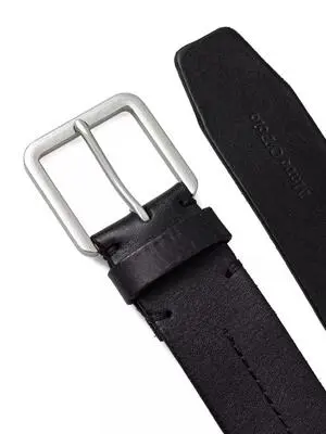 Marc O'polo Leather Belt With Silver-tone Buckle
