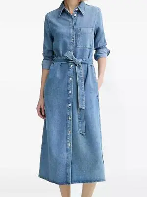 Marc O'polo Belted Button-front Midi Dress