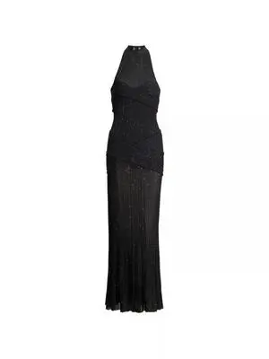 Balmain Long Fléchage Knit Dress