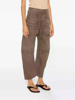 NILI LOTAN Shon Curved-leg Jeans