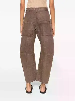 NILI LOTAN Shon Curved-leg Jeans