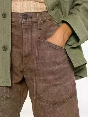 NILI LOTAN Shon Curved-leg Jeans