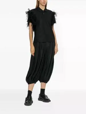 Noir Kei Ninomiya Ruffled Polo Shirt