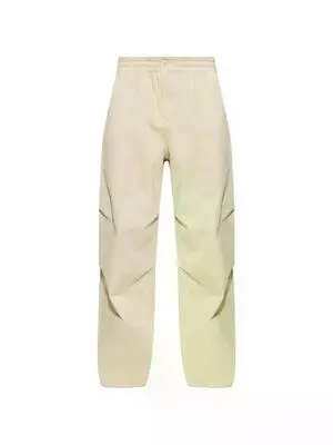 Kenzo Loose-fit Cotton Trousers - Neutrals