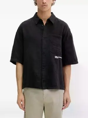 Karl Lagerfeld Logo-embroidered Chest-pocket Shirt