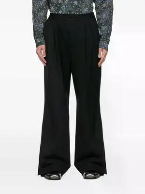 SOULLAND Elasticated Waistband Trousers - Black