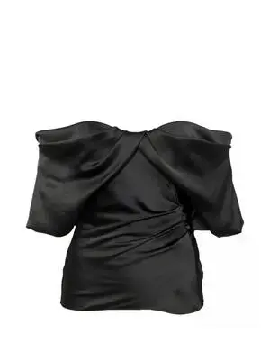 Alexander McQueen Off-the-shoulder Draped Top
