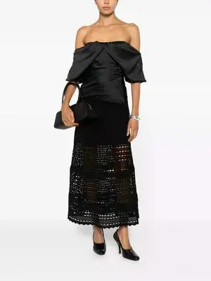 Alexander McQueen Off-the-shoulder Draped Top