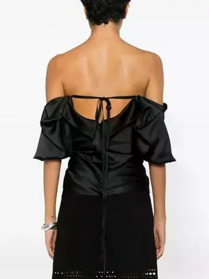 Alexander McQueen Off-the-shoulder Draped Top