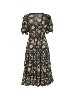 Ulla Johnson Ruffled Floral-print Dress