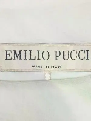 Emilio Pucci Cotton Peplum Mini Dress With Short Sleeves
