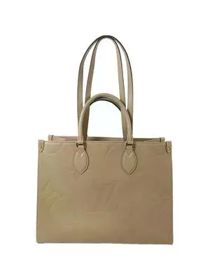 LOUIS VUITTON Onthego Mm Monogram Empreinte Tote Bag - Neutrals