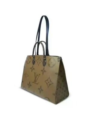 LOUIS VUITTON Onthego Gm Monogram Giant Tote Bag - Brown