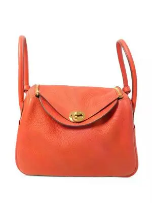 Hermès Lindy 26 Leather Tote Bag - Orange