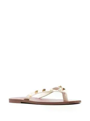 Valentino Garavani Rockstud Embellished Thong Sandals