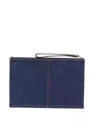 Fendi Logo Pouch - Blue
