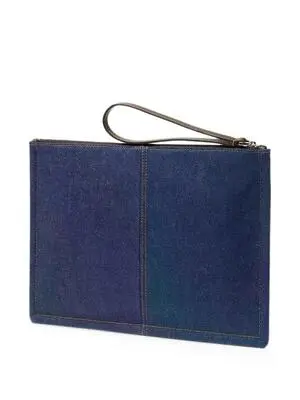 Fendi Logo Pouch - Indigo