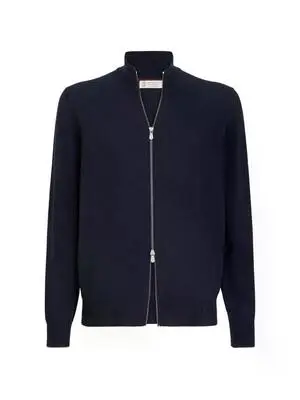 Brunello Cucinelli Zip-up Cardigan - Blue