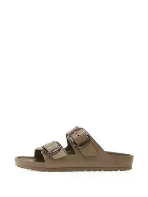 BIRKENSTOCK Arizona Big Buckle Slides - Brown